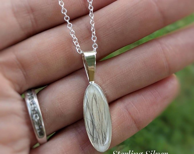 Personalised Hair Keepsake Memorial Necklace / Personalised Lock of ...