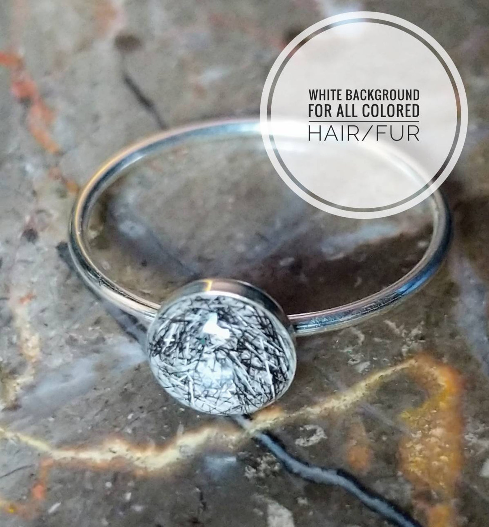 Hair Ring Pet Fur Ring Pet Loss Jewelry Hair Memorial Fur | Etsy