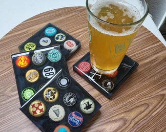 Beer Cap Coasters - Etsy