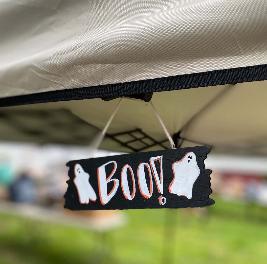 Boo! Hanging Wooden Sign - Hand-painted Sign- Halloween Decor - Etsy