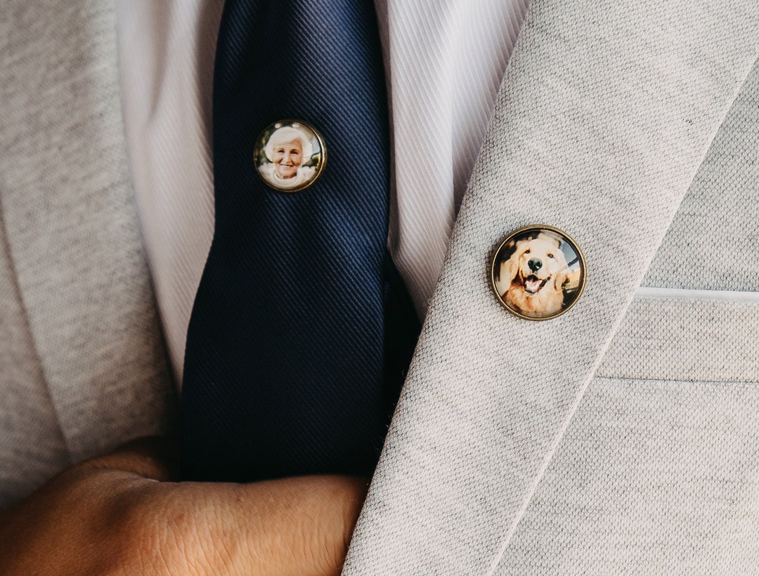 Groom Gift, Wedding Memorial, Lapel Pin Man, Boutonniere Charm Lapel ...