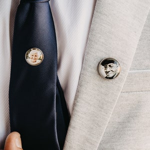Groom Gift From Bride Custom Lapel Pin, Memorial Pin for Groom, Custom ...