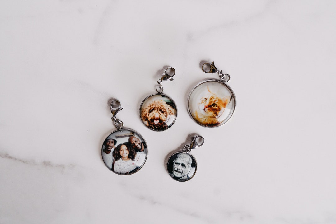 Personalized Photo Charm, Picture Pendant, Tarnish Free Stainless Steel ...