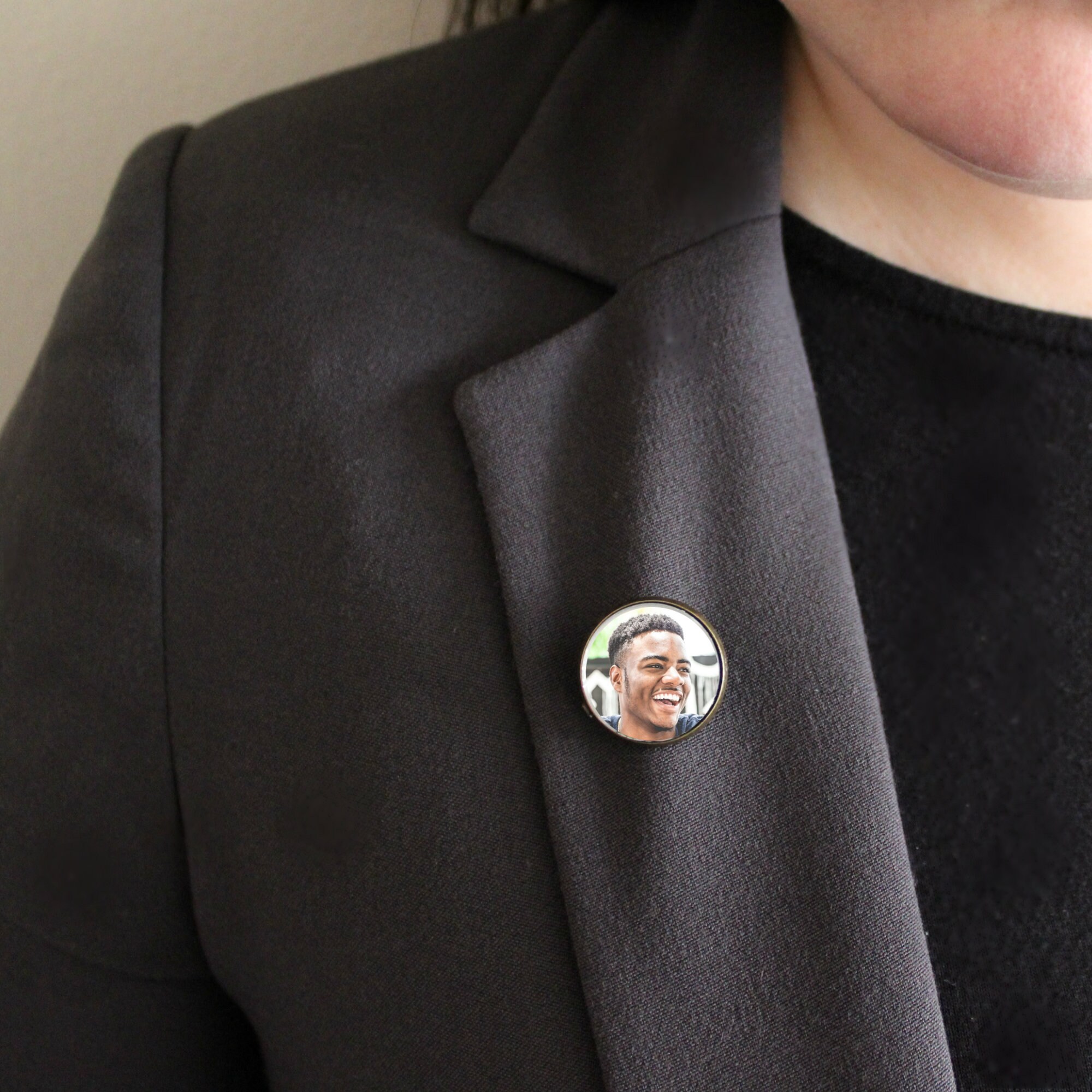 Memorial Gift Photo Lapel Pin Memorial Keepsake Photo Gift | Etsy