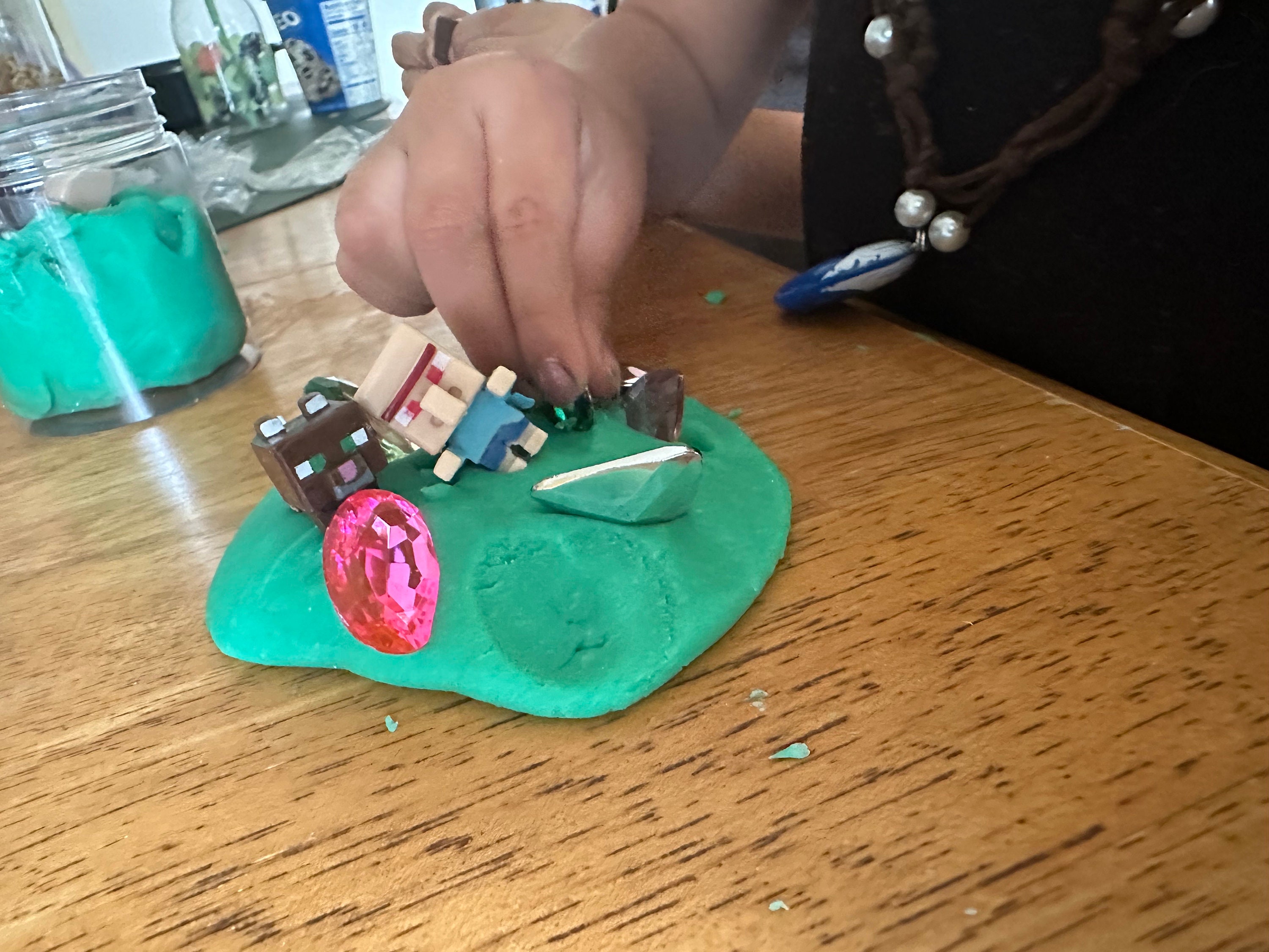 Play Dough Jars Minecraft-inspired - Etsy