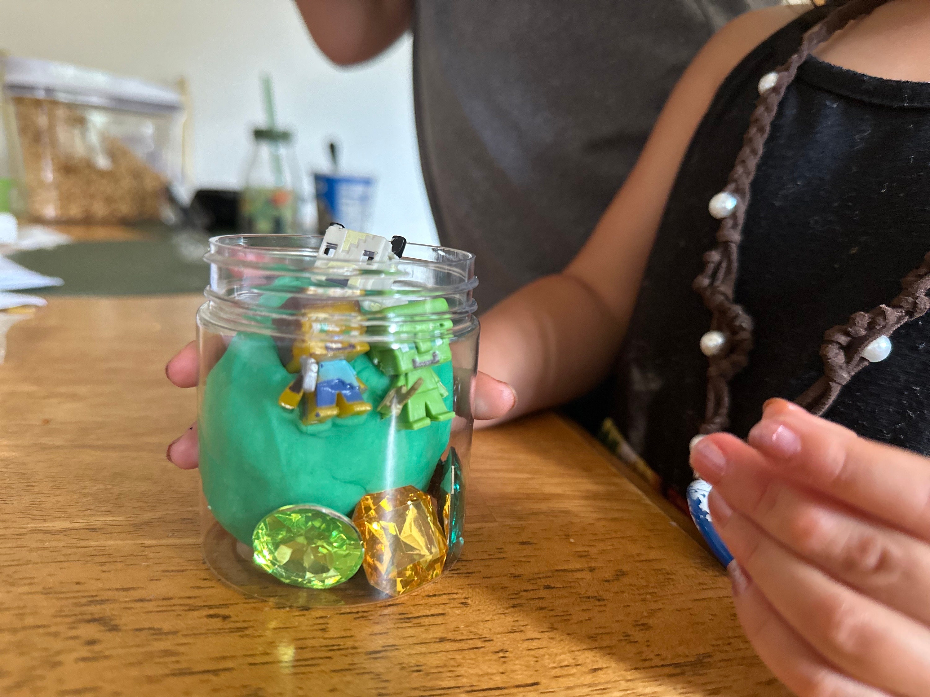 Play Dough Jars Minecraft-inspired - Etsy