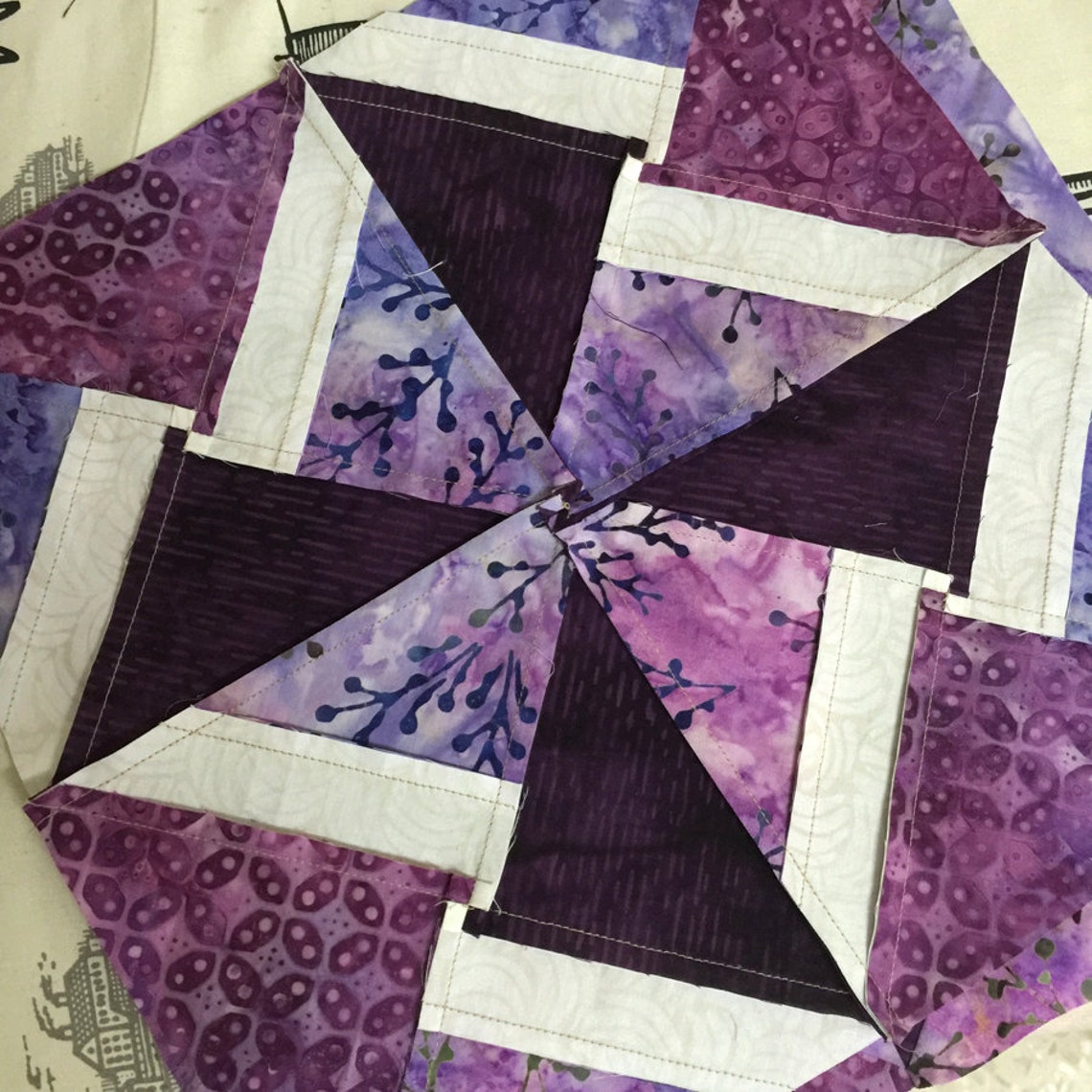 Tilting at Windmills Fast & Easy Quilt Pattern - PDF Instant Download ...