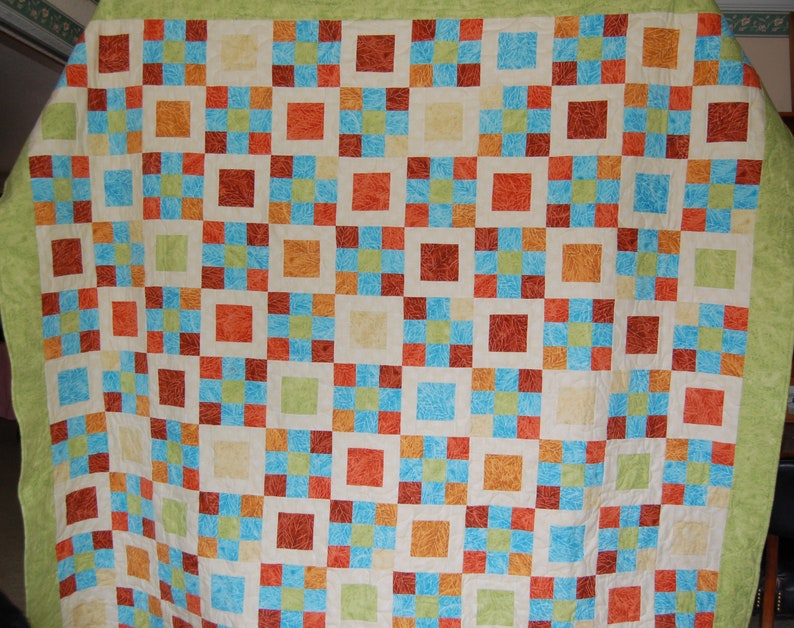 Irish Square Dance Quilt Pattern - PDF, 4 Sizes Included - Etsy