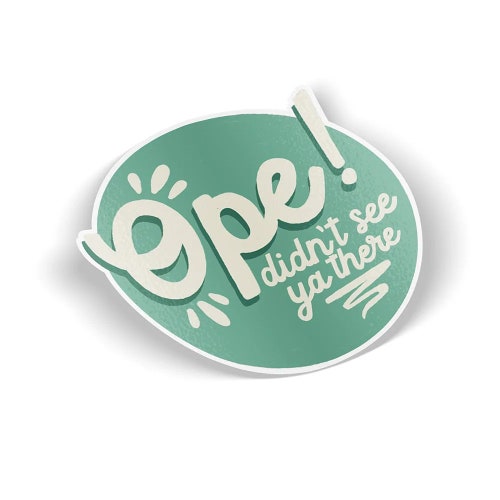 Ope 90's Theme Michigan Sticker - Etsy