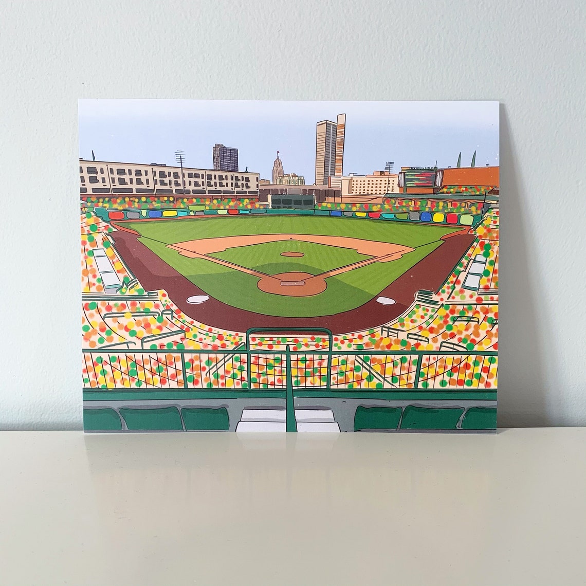 Fort Wayne Tin Caps Baseball Parkview Field - Illustrated Art Print - Etsy