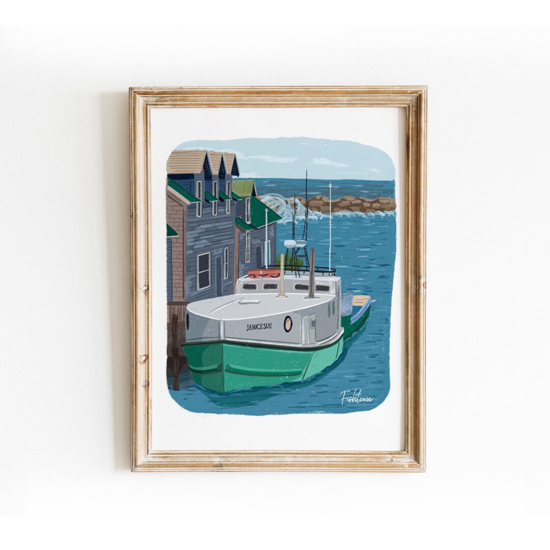 Fishtown Michigan Art Print - Etsy