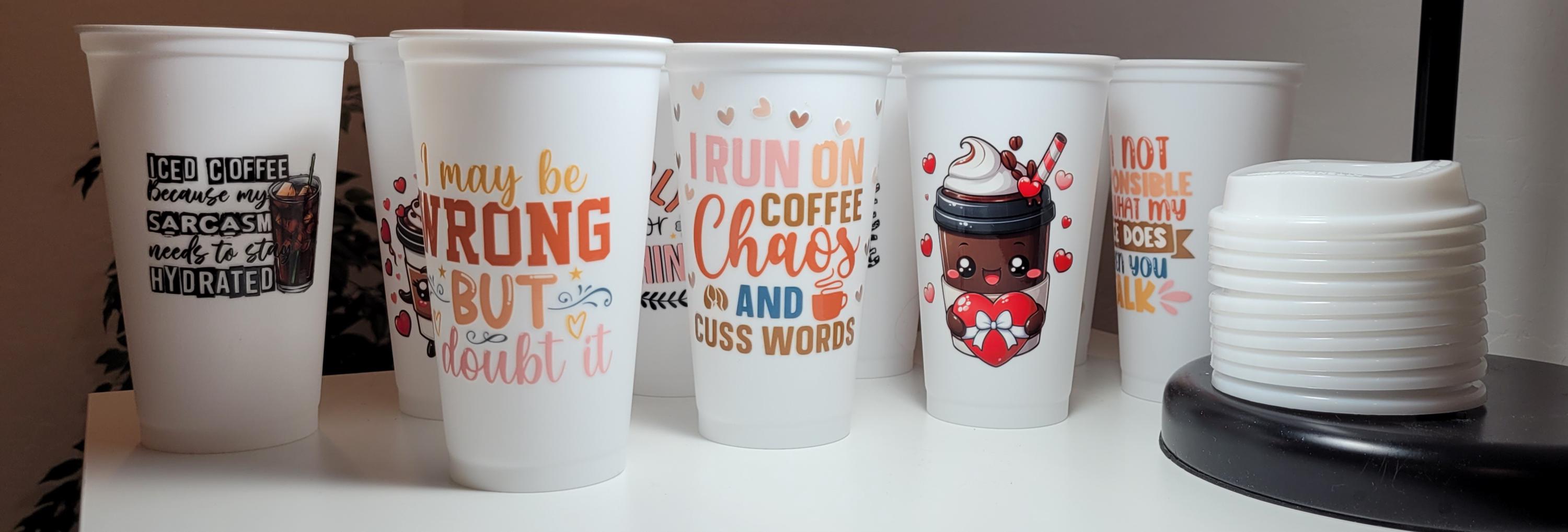 Funny Reusable Starbucks Type Cup! Cute Coffee Sayings! One of Kind ...