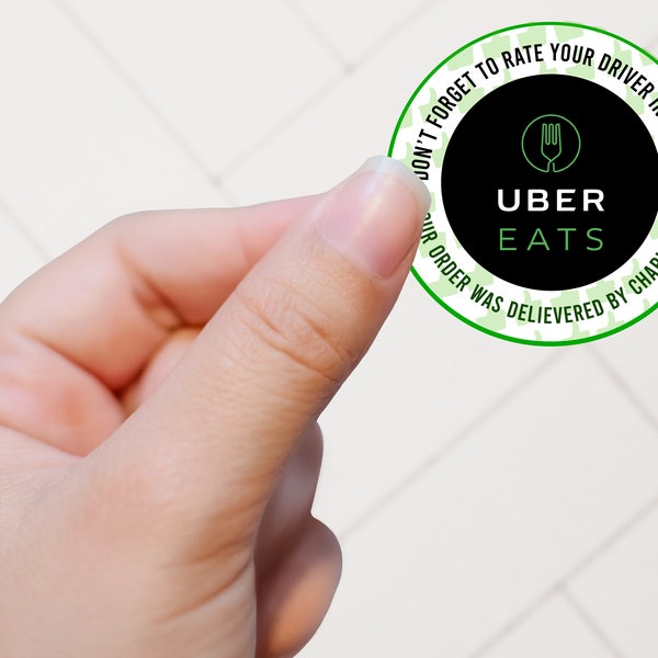 Uber Eats Thank You Stickers - Etsy Australia