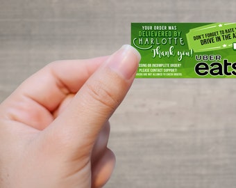 Uber Eats Thank You - Etsy