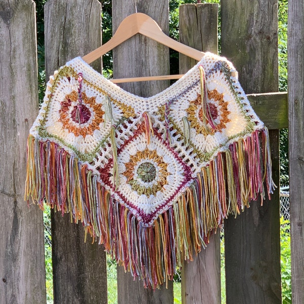 Bohemian Poncho - Etsy