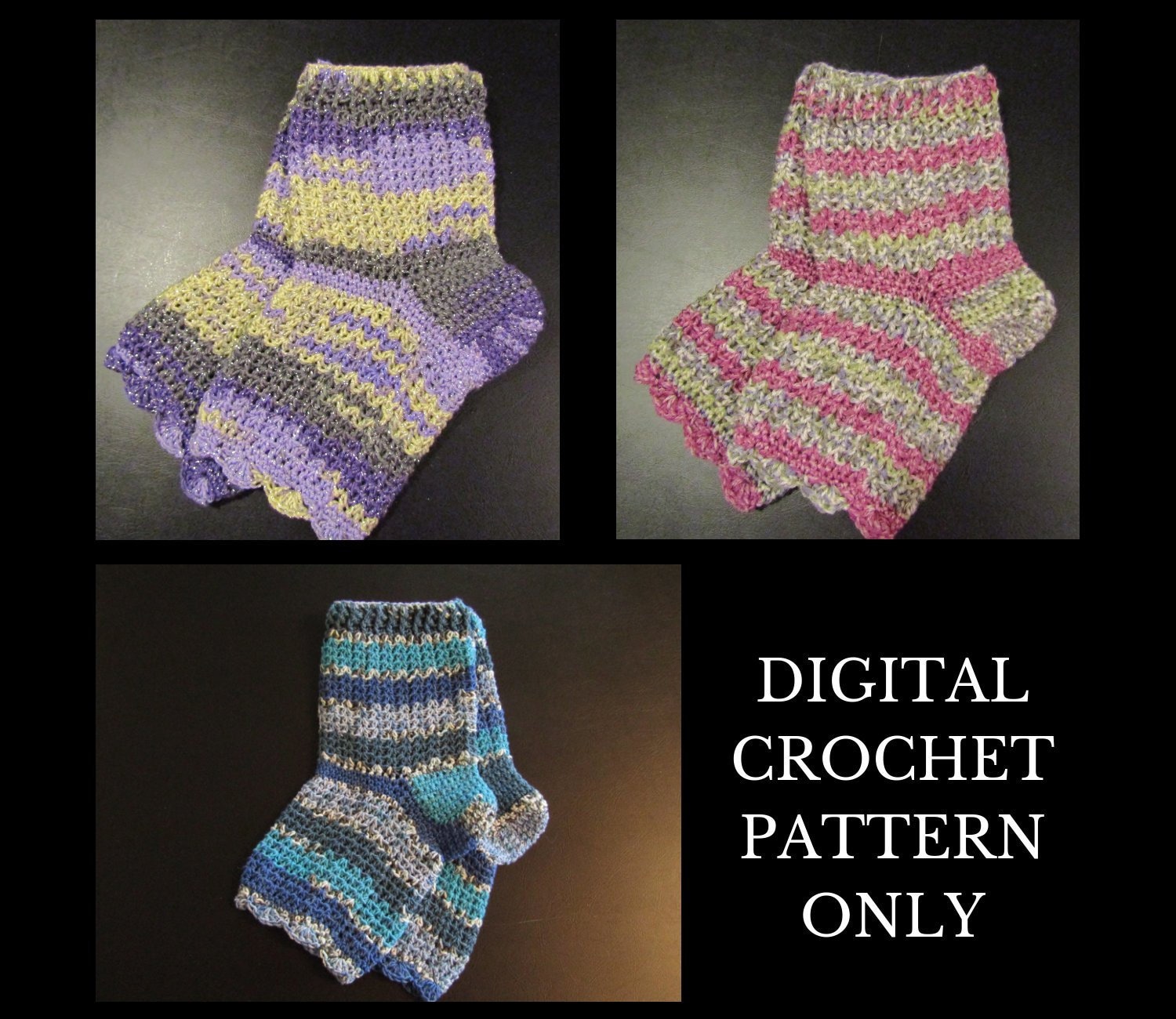 Crochet Pattern Pedicure Sock Crochet Pattern Flip Flop Sock | Etsy