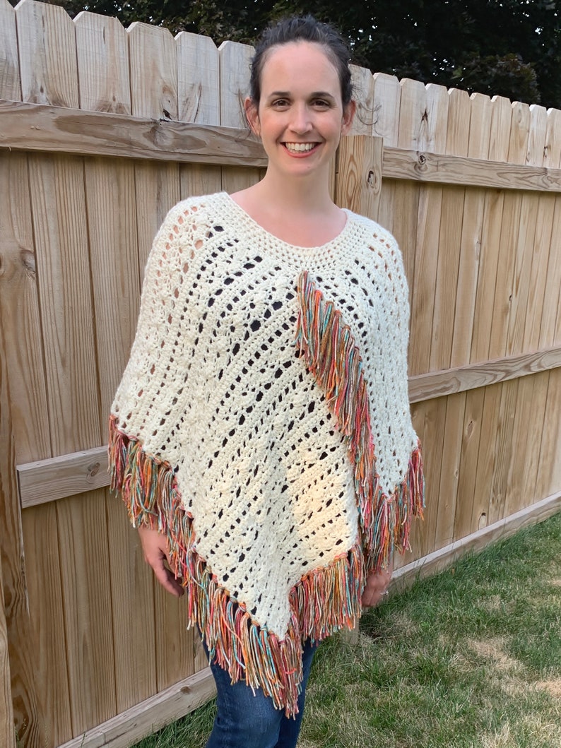 Crochet Poncho Pattern Boho Poncho Pattern Bohemian Poncho - Etsy Crochet Poncho Pattern Boho Poncho Pattern Bohemian Poncho - Etsy