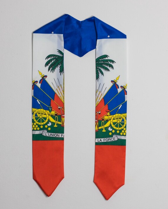 Haiti Haitian Flag Graduation Stole - Etsy