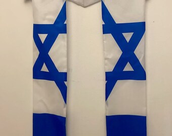 Israel Graduation Stole Israel Flag Sash - Etsy