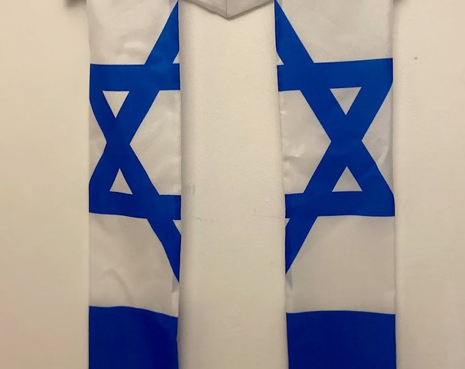 Israel Graduation Stole Israel Flag Sash - Etsy