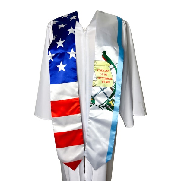 Usa Guatemala Graduation Stole - Etsy