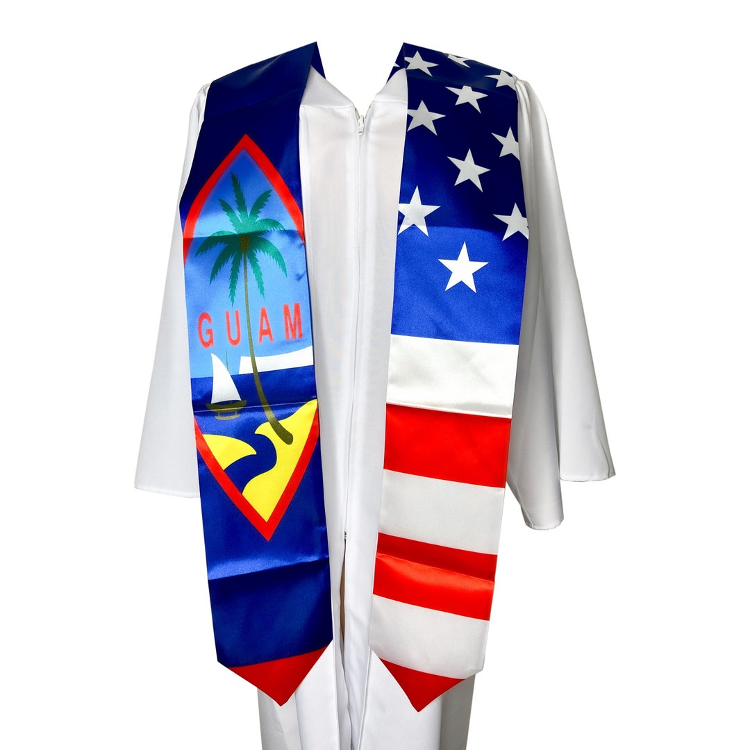Guam/us Graduation Stole - Etsy