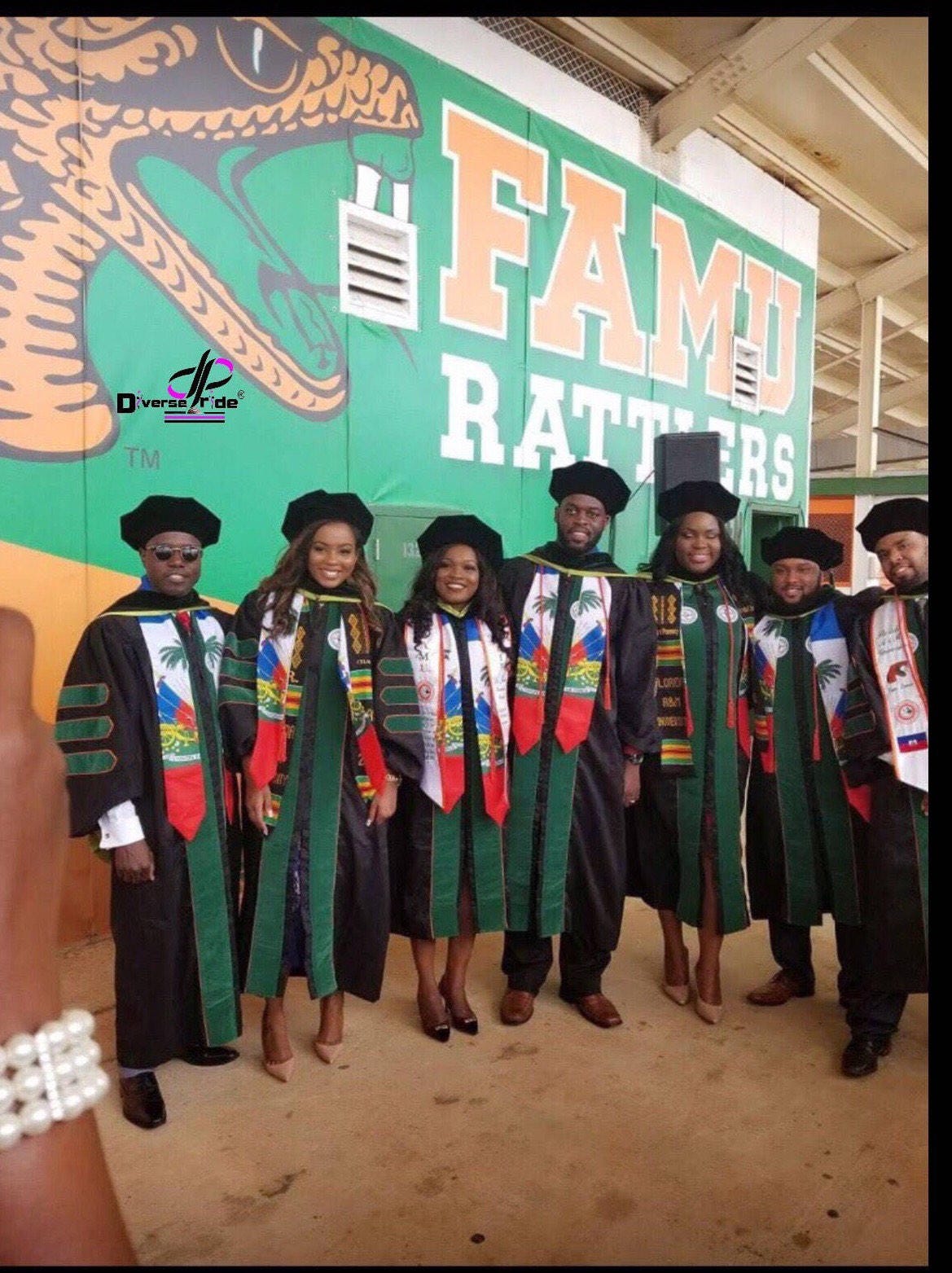 Haiti Haitian Flag Graduation Stole - Etsy Canada