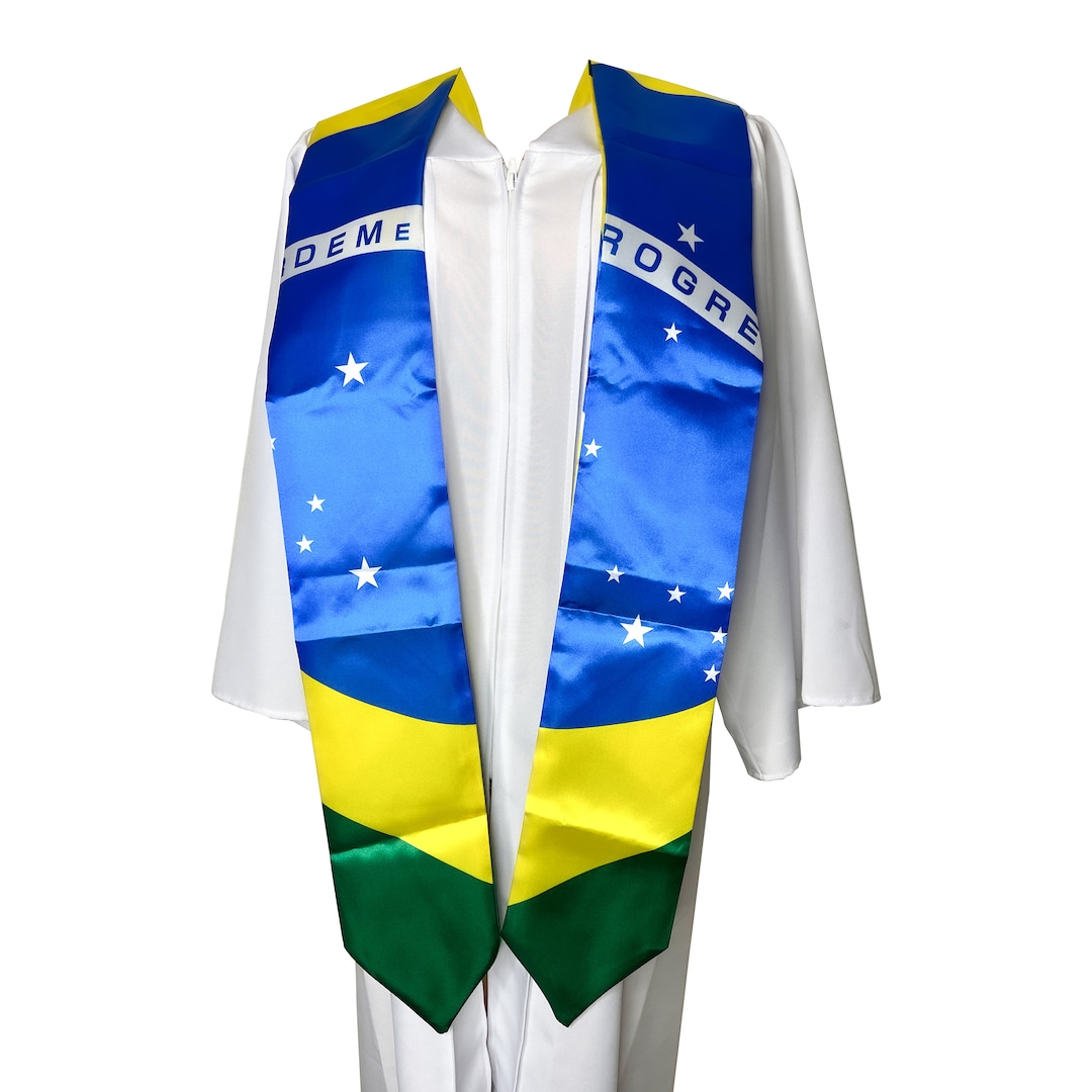 Brazil Graduation Stole (satin) - Etsy
