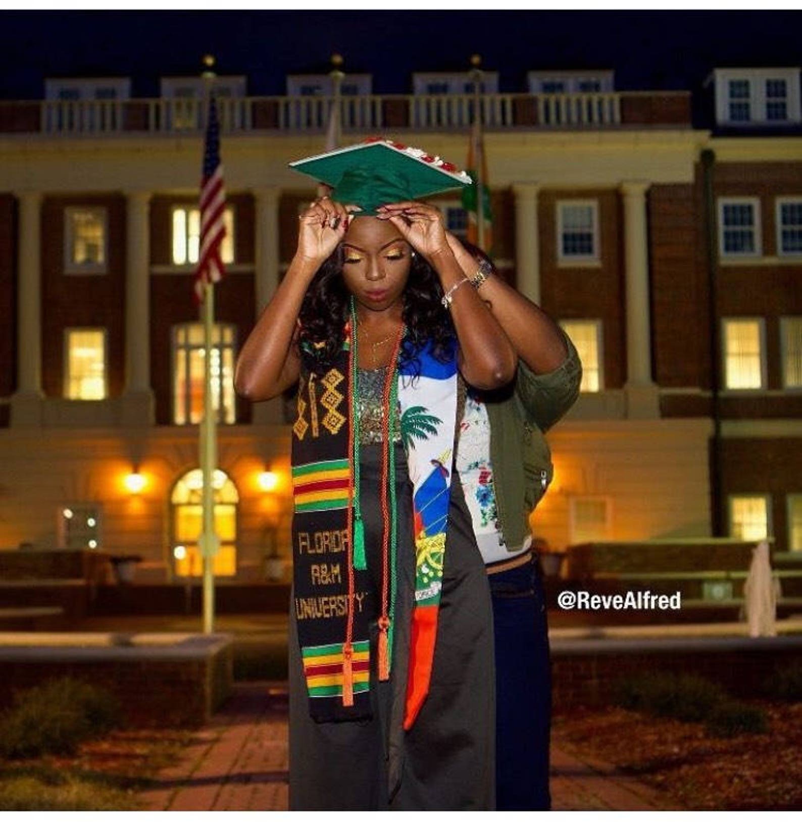 Haiti Haitian Flag Graduation Stole - Etsy