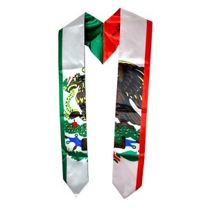 Mexico Mexican Graduation Stole (satin) - Etsy