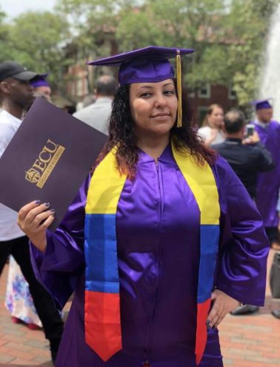 Colombia Graduation Stole (satin) - Etsy