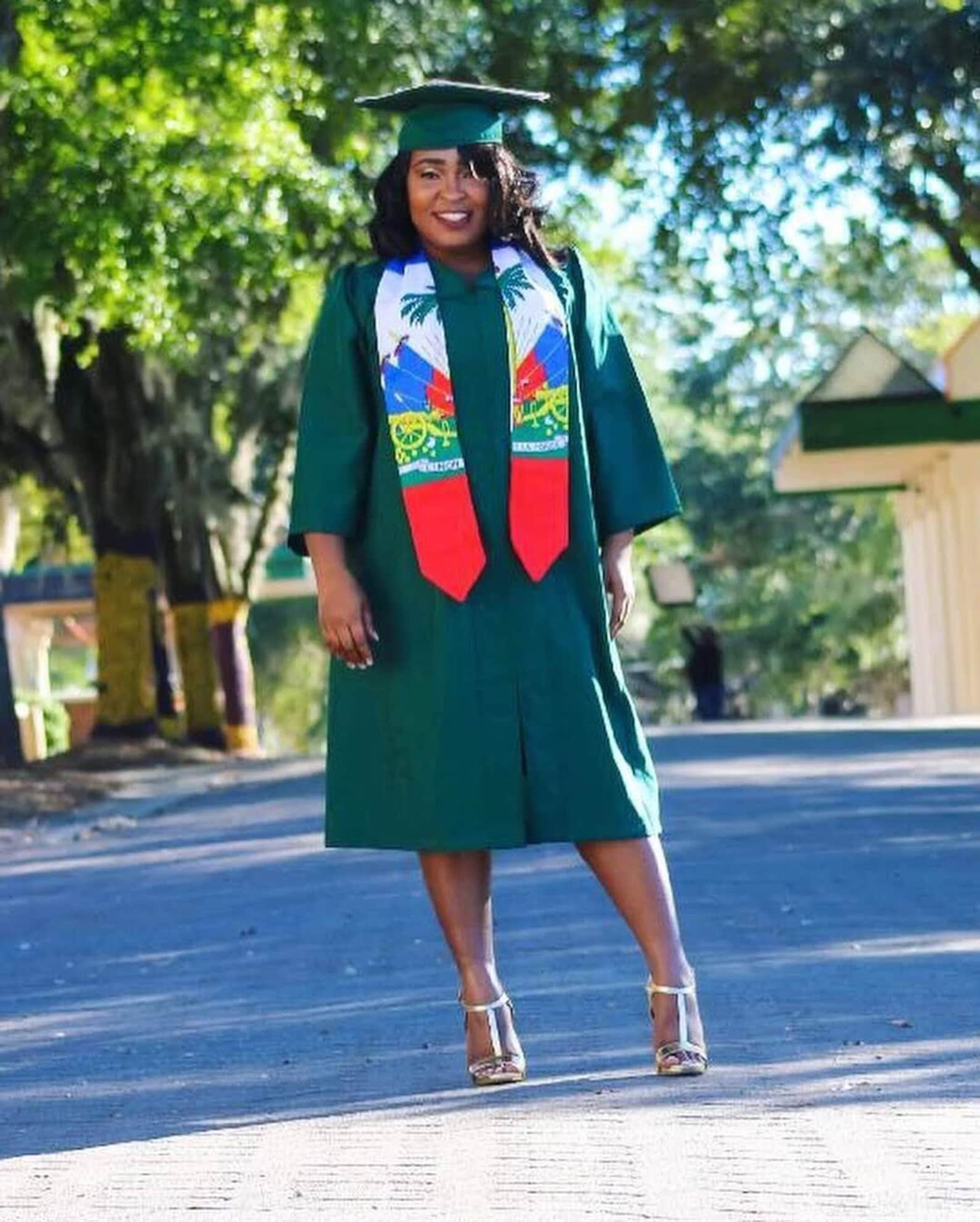 Haiti Haitian Flag Graduation Stole - Etsy