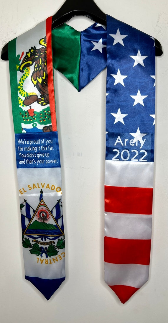 Mix 3 Country Flags Graduation Stole - Etsy