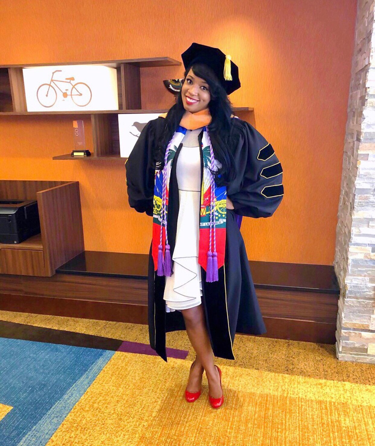 Haiti Haitian Flag Graduation Stole - Etsy Canada