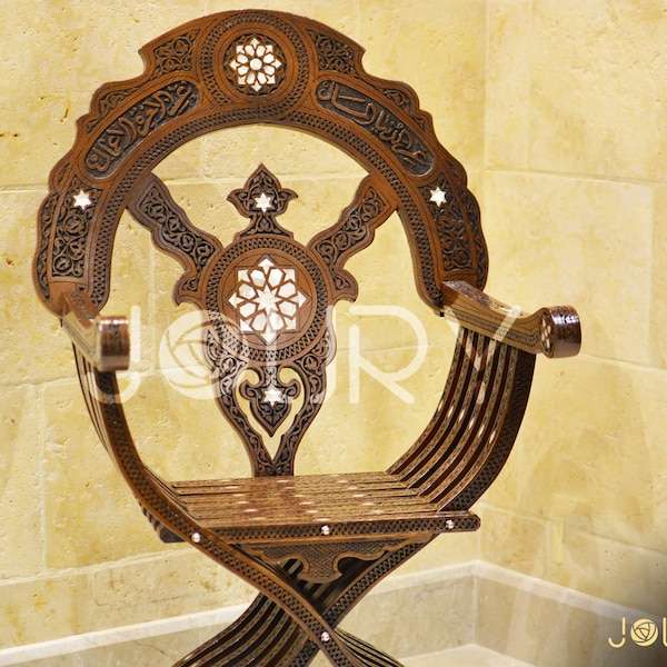 Antique Inlaid Chair - Etsy