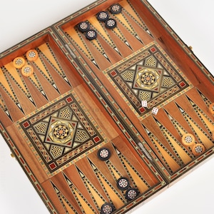 Luxury Backgammon Board, HQ Chess and Backgammon Set, 16 Inches Solid ...