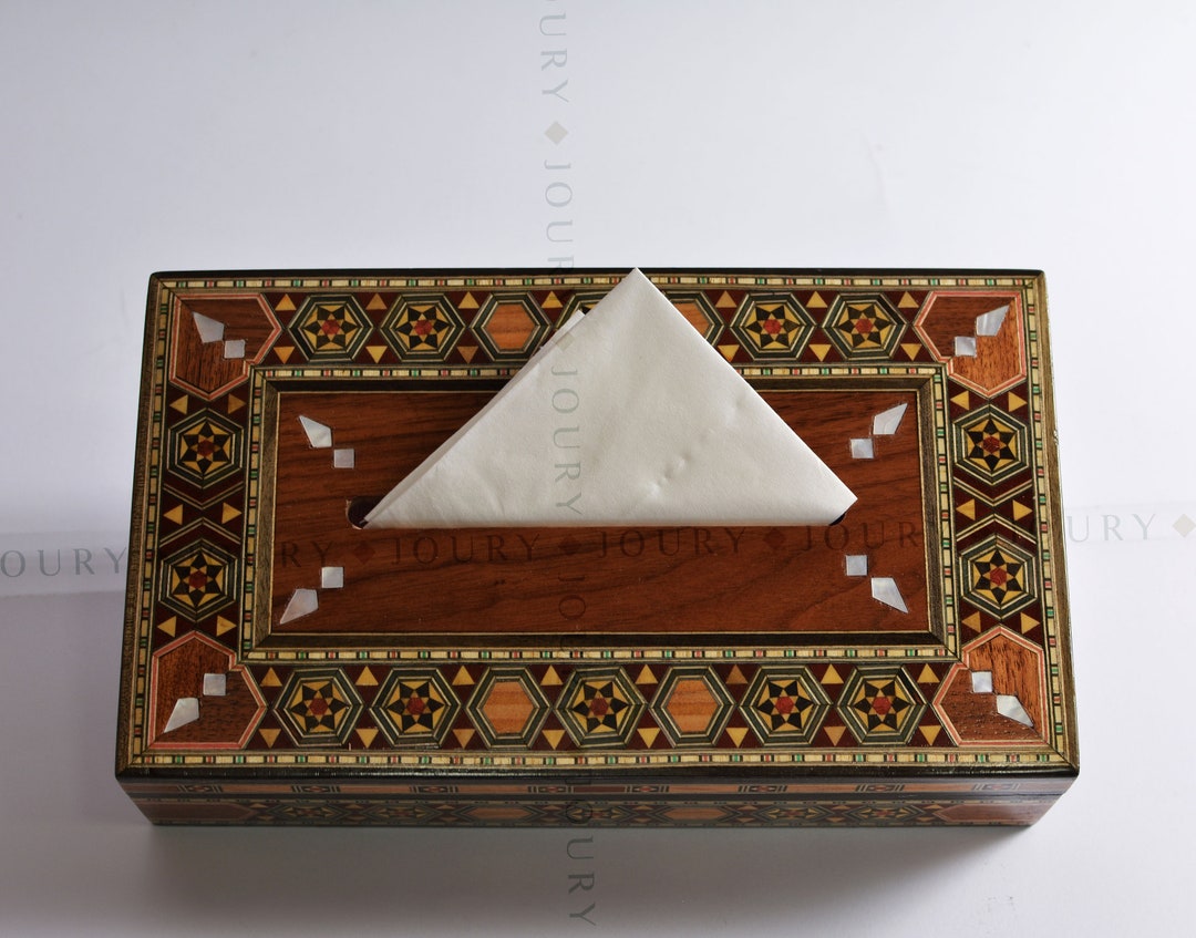 Wooden Tissue Box/ Rectangular Tissues Box/ Home Decor /mosaic Box ...
