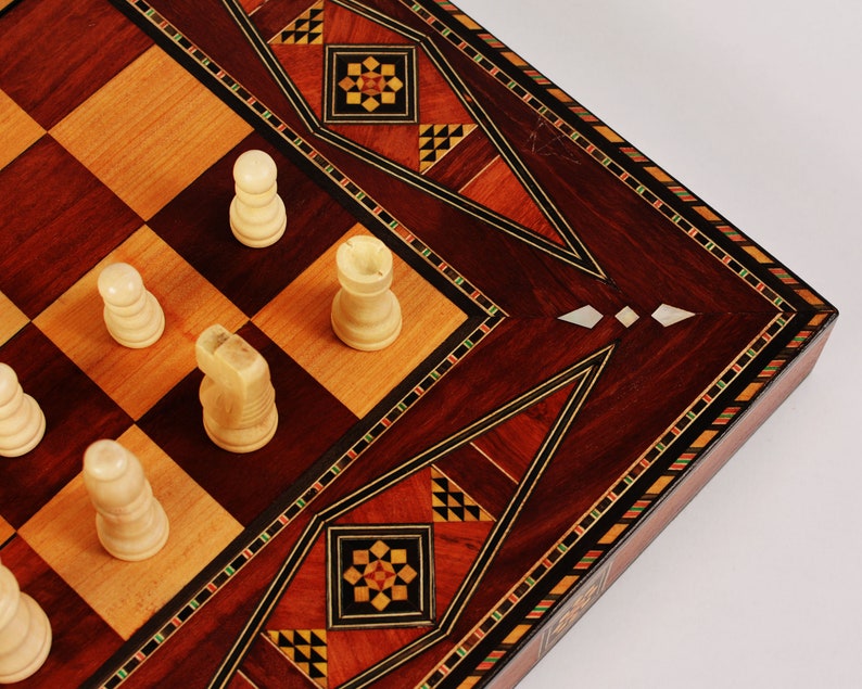Luxury Backgammon Board HQ Chess and Backgammon Set 21 - Etsy