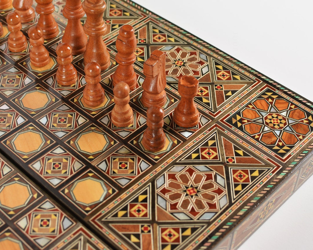 Luxury Backgammon Board, HQ Chess and Backgammon Set, 16 Inches Solid ...