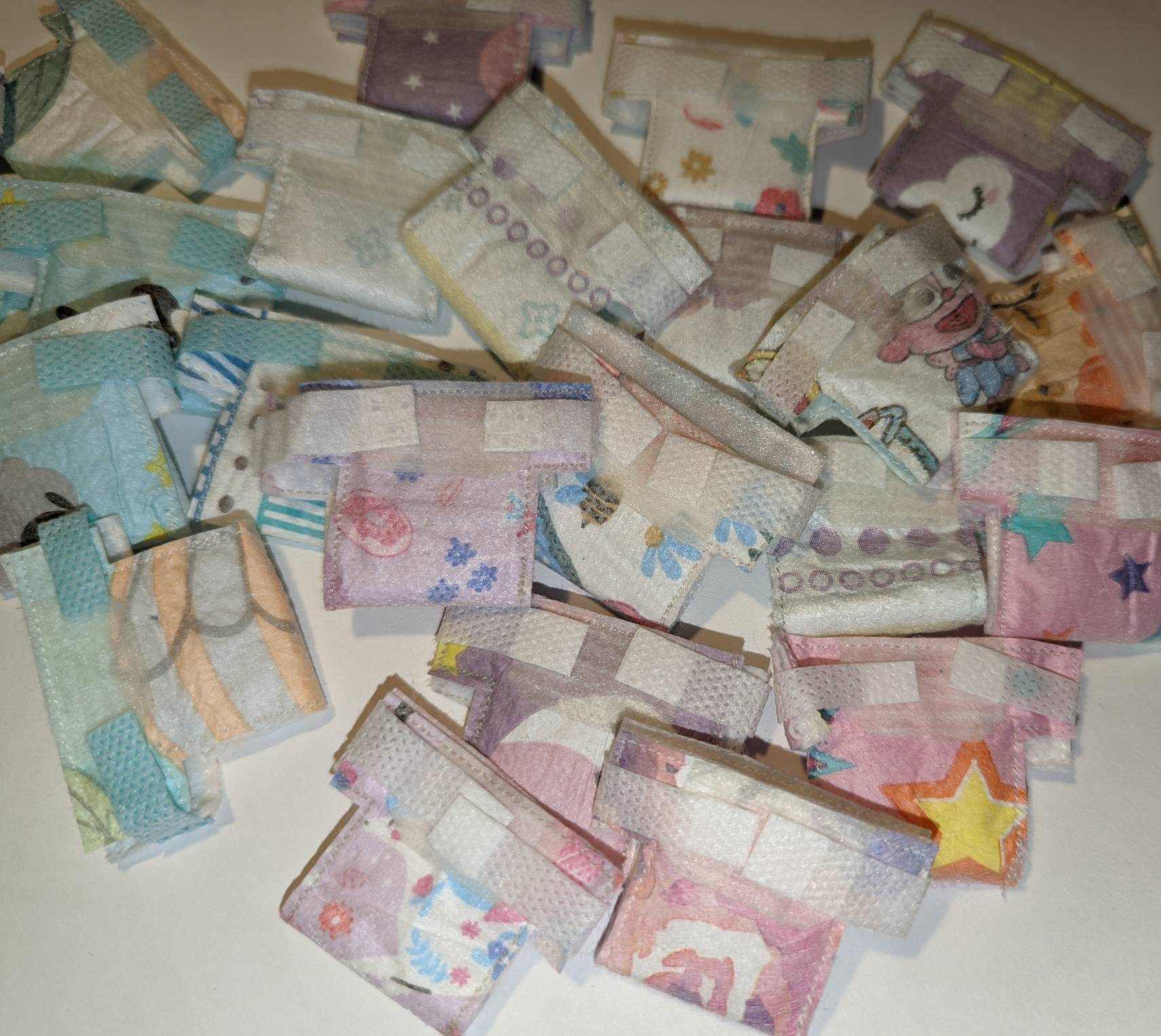 Set of 3 Miniature Diapers for a 47 Silicone Doll - Etsy