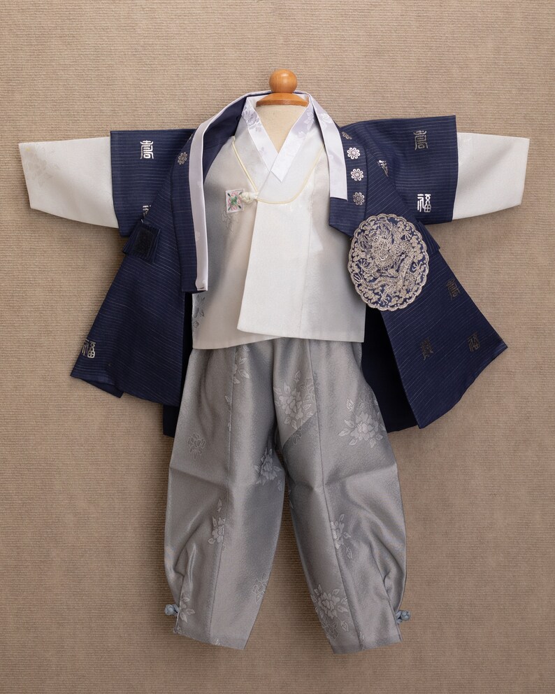 Luxury Prince HANBOK, Boy 1year, Korean 1ST Birthday Party, Dol Hanbok ...