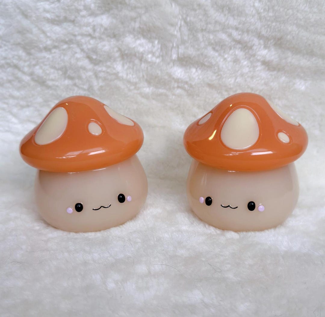 Maplestory Mushie Mushroom Epoxy Trinket Jar With Lid, Washi Storage ...