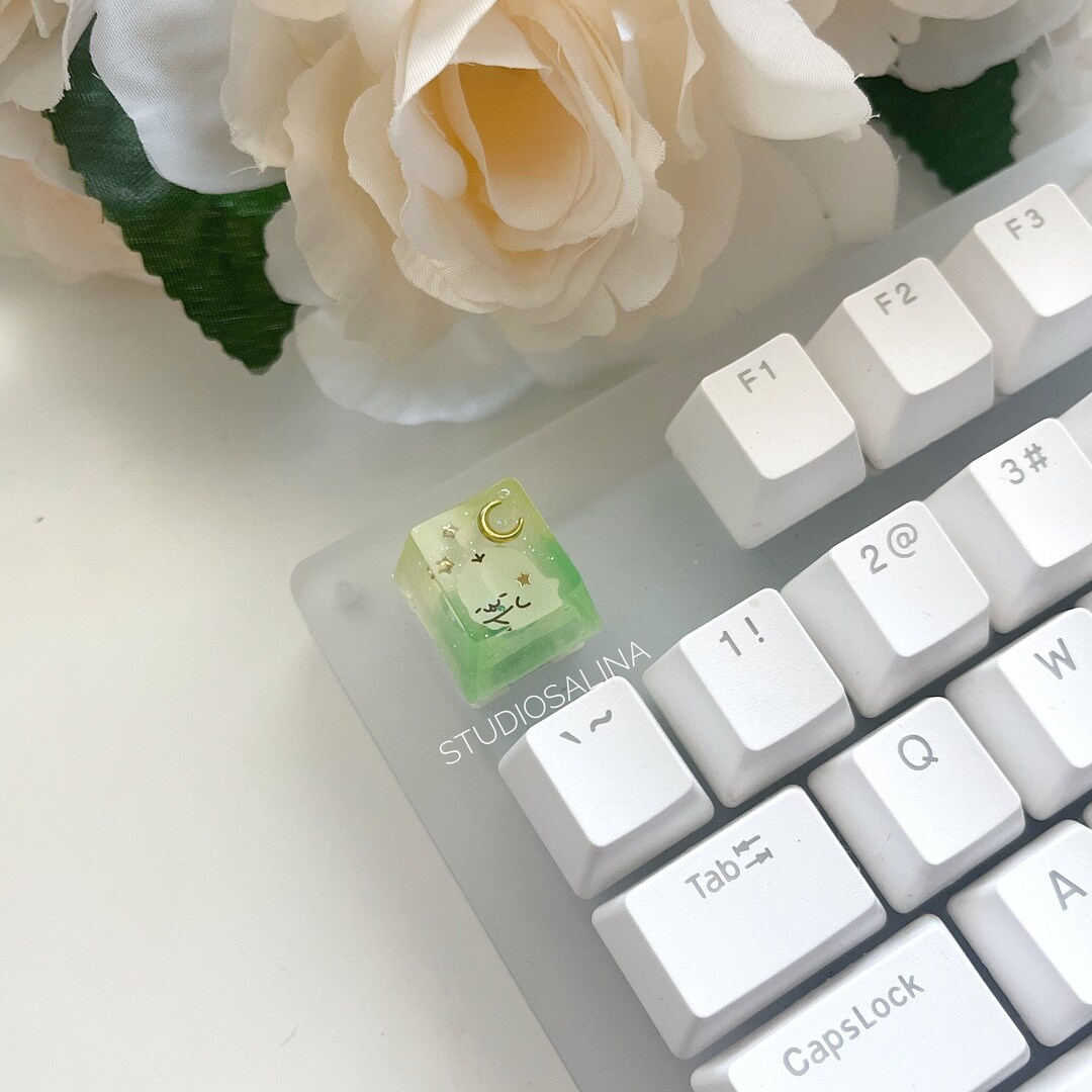 Yellow/green Dreamy Seal ESC Keycap Artisan Keycap Kawaii Keycap Cute ...