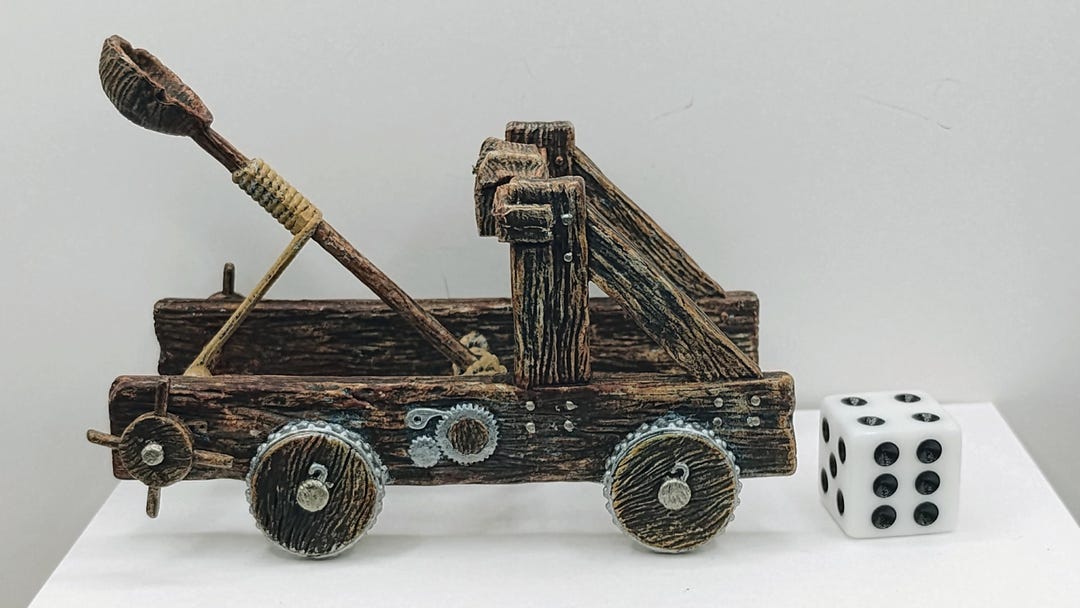 Miniature Wooden Catapult: Medieval Siege Decor - Etsy