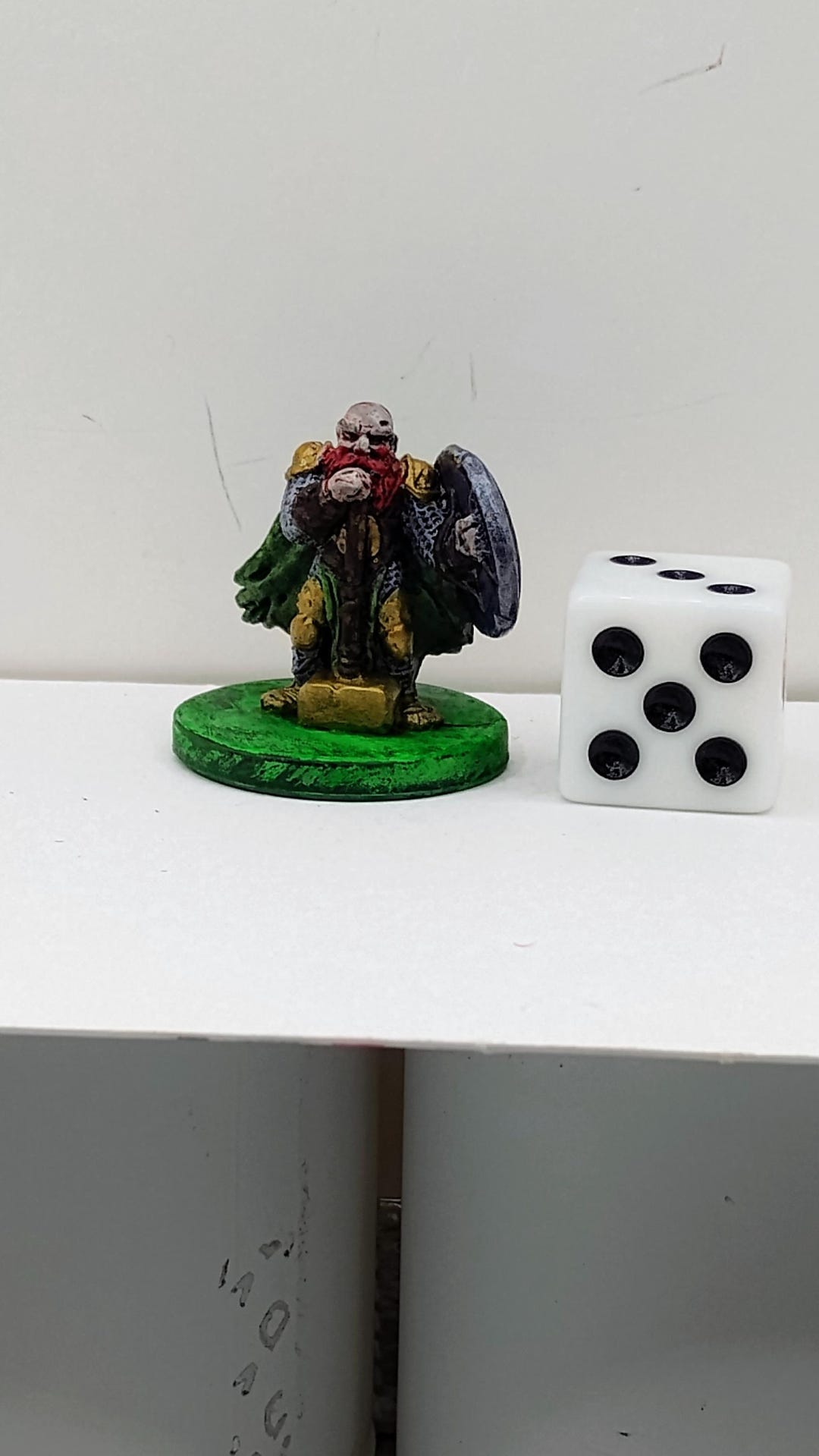 Dwarf Fighter Miniature: Golden Armor, Hammer & Shield - Etsy