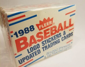 1988 Fleer Stickers - Etsy