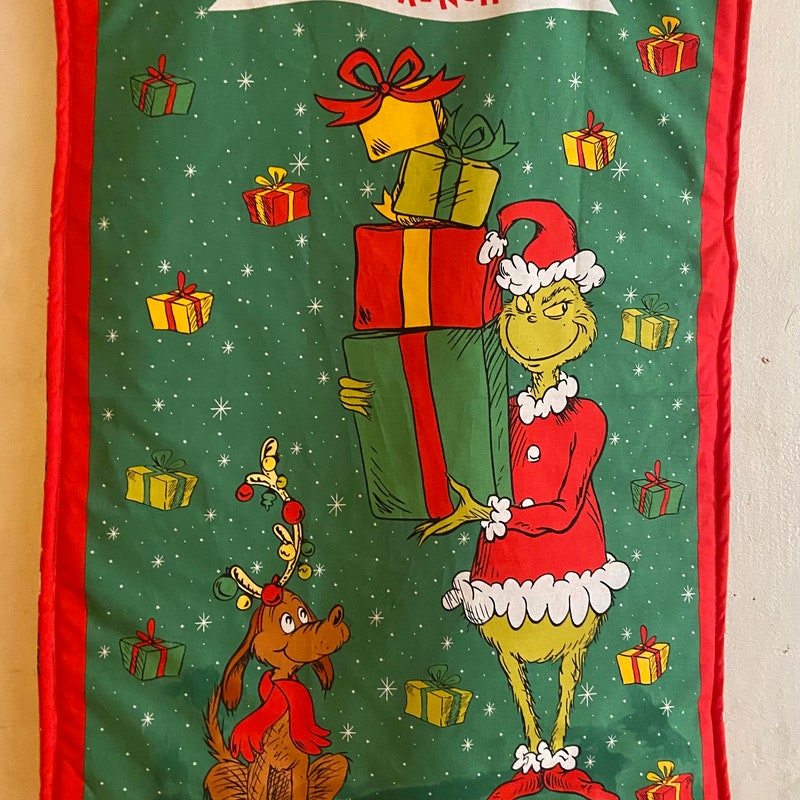 The Grinch Fabric Panel - Etsy