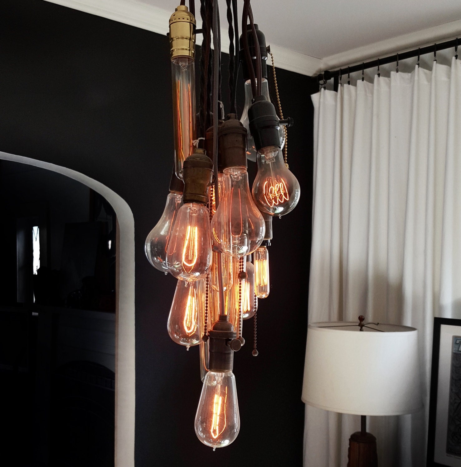 Bulb Chandelier - Etsy