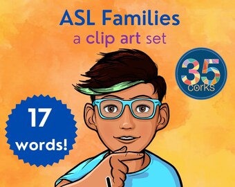 American Sign Language ASL Educational Clip Art Bedrock Literacy Year 1 ...