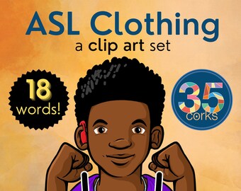 American Sign Language ASL Educational Clip Art Common Fruits and ...